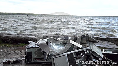 The Concept of Destruction of Technology. Smashing a Computer with ...