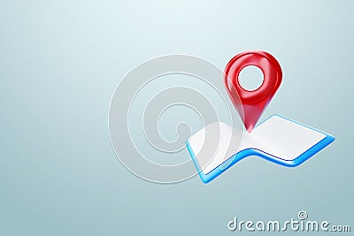 Concept Guidebook, Navigator. Red Map Location Symbol, Sign Or ...