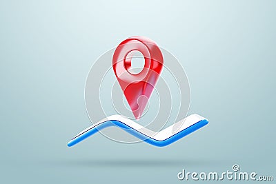 Concept Guidebook, Navigator. Red Map Location Symbol, Sign Or ...