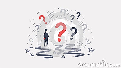 Smart Decision-Making Process Visualized With Question Mark Concept ...