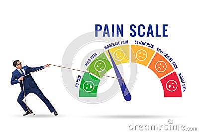 Concept Of Pain Scale From Moderate To Strong Royalty-Free Stock Image ...