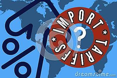 Concept Of Proposed Percent Increase In Import Tariffs Tariff With ...