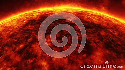 Concept 5-U1 View of the Realistic Sun from Space Stock Footage - Video ...