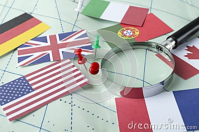 Concept Of Visiting Lot Of Countries And Exploring Different Cultures ...