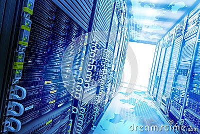 Servers stock image. Image of industry, processors, information - 19610645