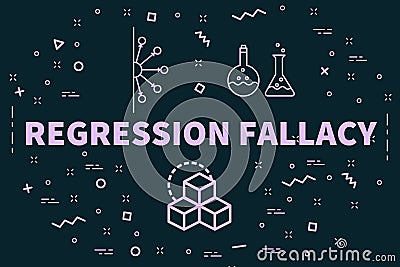 Conceptual Business Illustration With The Words Regression Fallacy ...