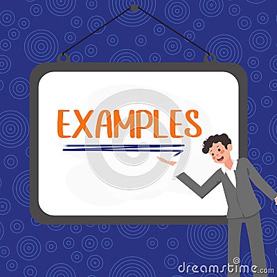 Conceptual Display Examples. Business Idea Photo Sample Model To Follow ...