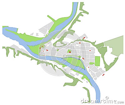 Conceptual Scheme, Master Plan, City Map Royalty-Free Stock Image ...