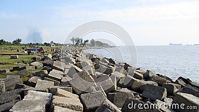 Concerete Block For Shore Protection At Potenga Sea Beach Royalty-Free ...