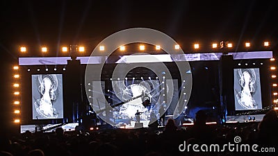 Concert stock video. Video of outdoor, crowd, beams, flashing - 64413101