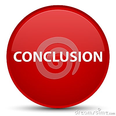 Conclusion Special Red Round Button Stock Illustration | CartoonDealer ...