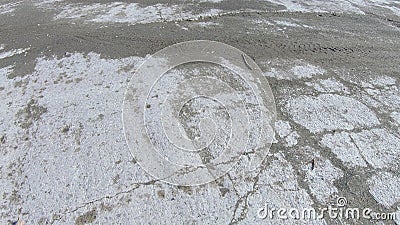 Concrete Road from Old Dilapidated Stock Footage - Video of dirt, auto ...