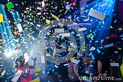 Confetti In A Nightclub Stock Photo | CartoonDealer.com #78500100