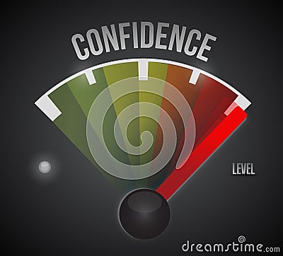 Confidence Level Measure Meter From Low To High Stock Photos - Image ...