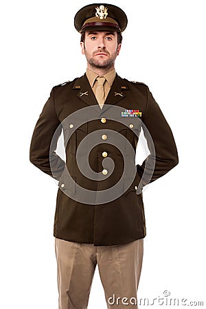 Confident Young Army Man Stock Photography - Image: 32461292