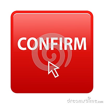 Confirm Button Vector Illustration | CartoonDealer.com #213159844