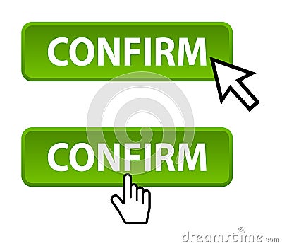 Confirm Button Vector Illustration | CartoonDealer.com #213160012