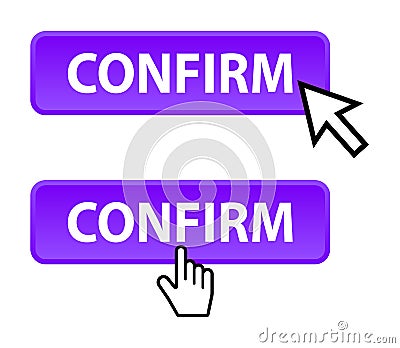 Confirm Button Vector Illustration | CartoonDealer.com #213160084