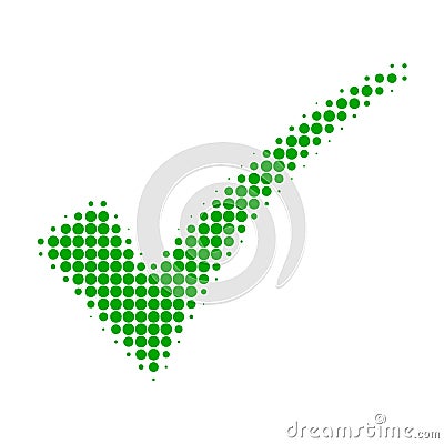 Confirm Tick Halftone Dotted Icon Cartoon Vector | CartoonDealer.com ...