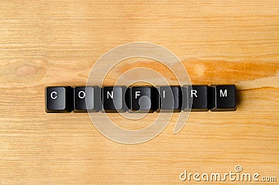 Confirm Word Royalty-Free Stock Image | CartoonDealer.com #95050300