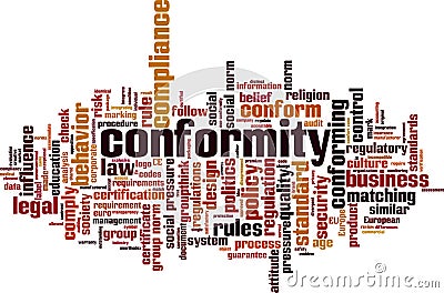 Conformity Word Cloud Vector Illustration | CartoonDealer.com #172615382
