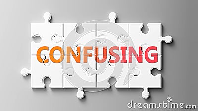 Confusing Complex Like A Puzzle - Pictured As Word Confusing On A ...