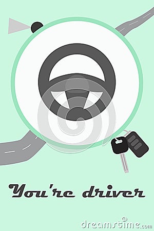 Congratulations On Getting A Driver License Cartoon Vector ...