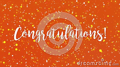 Congratulations Greeting Card Stock Video - Video of beautiful ...