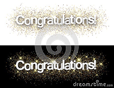 Congratulations Paper Banners. Cartoon Vector | CartoonDealer.com #91350713