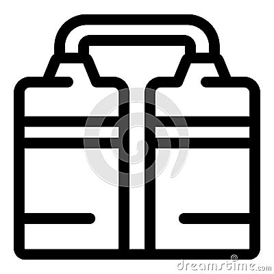 Connected Water Tanks Icon, Plumbing System Symbol Cartoon Vector ...