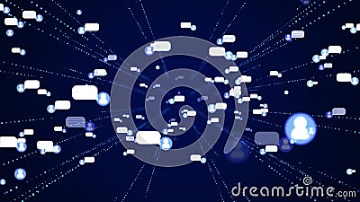 Connecting People on the Internet, Social Network Connections Nodes ...