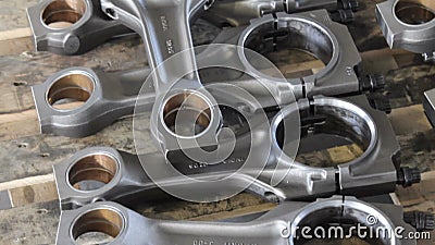 Connecting Rod for Diesel Engine. Part of Engine on Storage. Piston-rod ...
