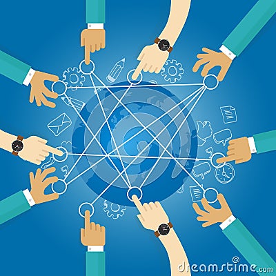 Connecting World Building Transportation Network Globe Collaboration ...