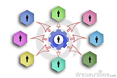 Connection Chart Template Stock Photo | CartoonDealer.com #106364754