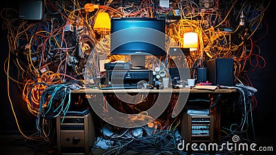 Connectivity Cabling Royalty-Free Illustration | CartoonDealer.com ...