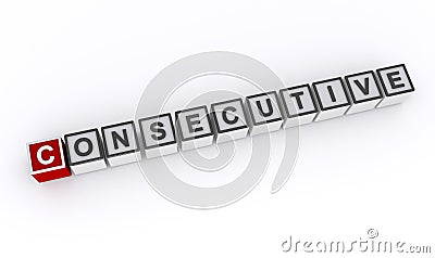 Consecutive Word Block On White Stock Photography | CartoonDealer.com ...