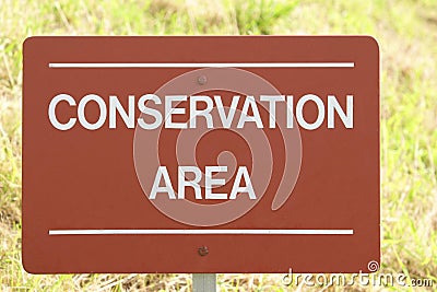Conservation Area. Sign. Conservation Area Sign Stock Photo - Image ...