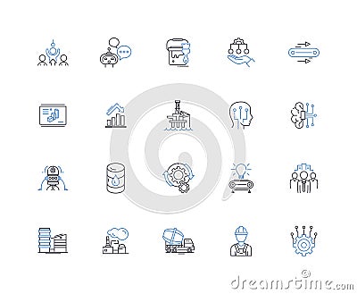 Consignment Note Line Icons Collection. Shipping, Invoice, Document ...