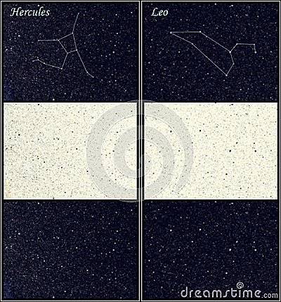 Constellation Hercules Leo Royalty-Free Illustration | CartoonDealer ...