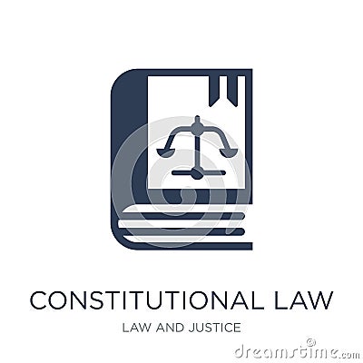 Constitutional Law Icon. Trendy Flat Vector Constitutional Law I ...