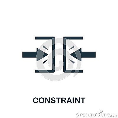 Constraint Icon. Simple Creative Element. Filled Monochrome Constraint ...