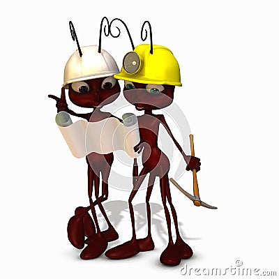 Construction Ants 2 Stock Photography - Image: 3434622