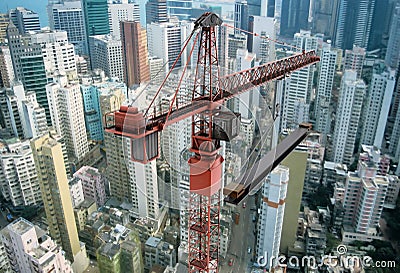 Construction Crane From Above Stock Photography - Image: 11185462