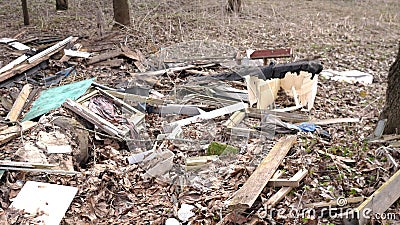 Construction Debris on the Ground Stock Video - Video of industry ...