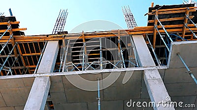 The Process of Creating a Floor. Formwork Flooring. Interior of a ...