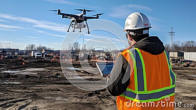 Construction Lidar Technology Royalty-Free Illustration | CartoonDealer ...