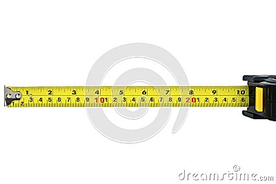 Construction Measuring Tape Isolated On White Royalty Free Stock Images ...