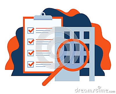 Construction Quality Control - Zero-defect Vector Illustration ...