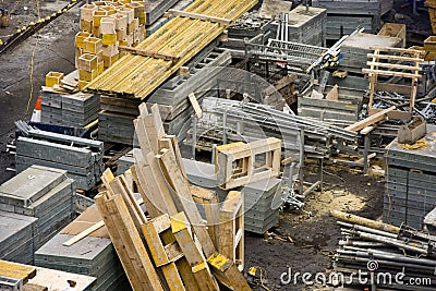 Construction Site With Materials Stock Photos - Image: 8996493