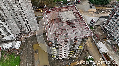 Construction Site in a Residential Building at the Final Stage of ...